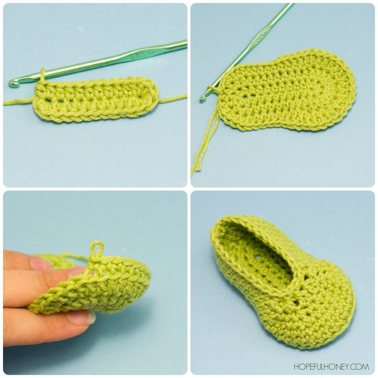 Frog Baby Booties Crochet Pattern - Hopeful Honey