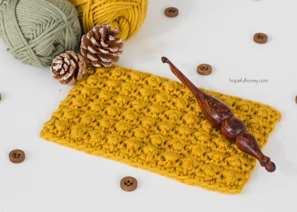 How To: Crochet The Aligned Cobble Stitch - Tutorial by Hopeful Honey