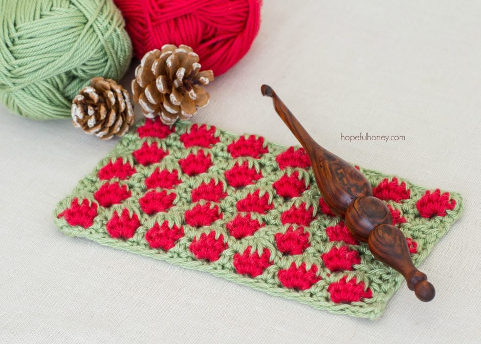 How To: Crochet The Strawberry Stitch - Easy Tutorial by Hopeful Honey