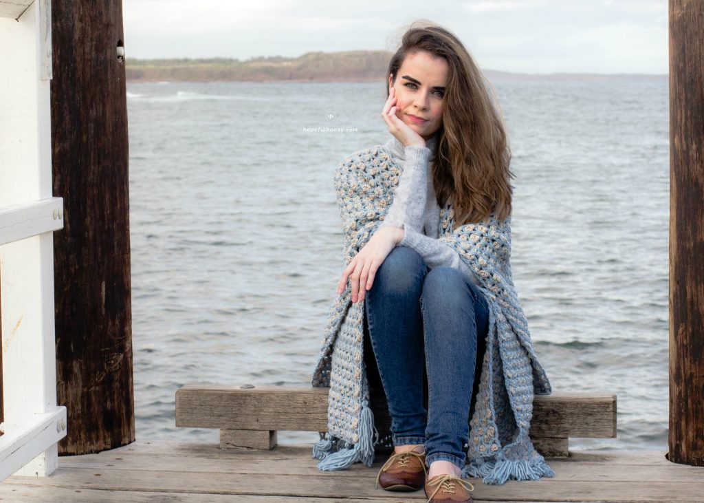 First Wave Ruana - Crochet Pattern - Hopeful Honey